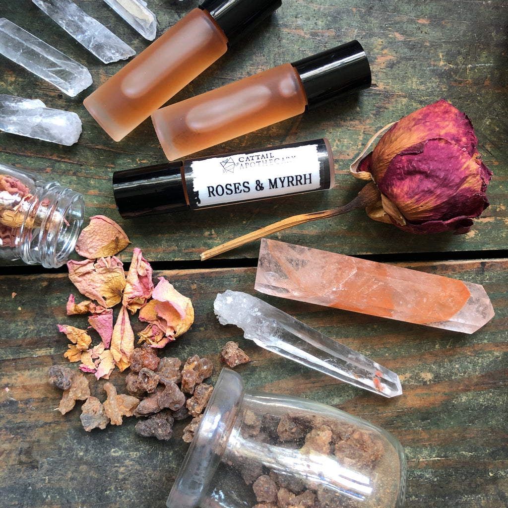 Roses & Myrrh // Soothing Skin and Scar Oil – Cattail Apothecary